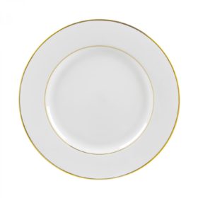 Double Gold Line Dinner Plate – Port City Rentals