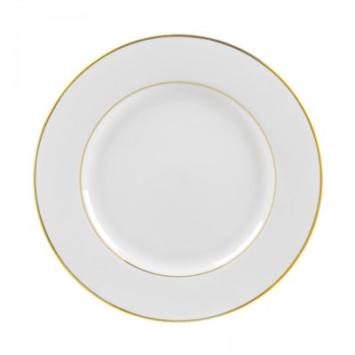 Double Gold Line Dinner Plate – Port City Rentals